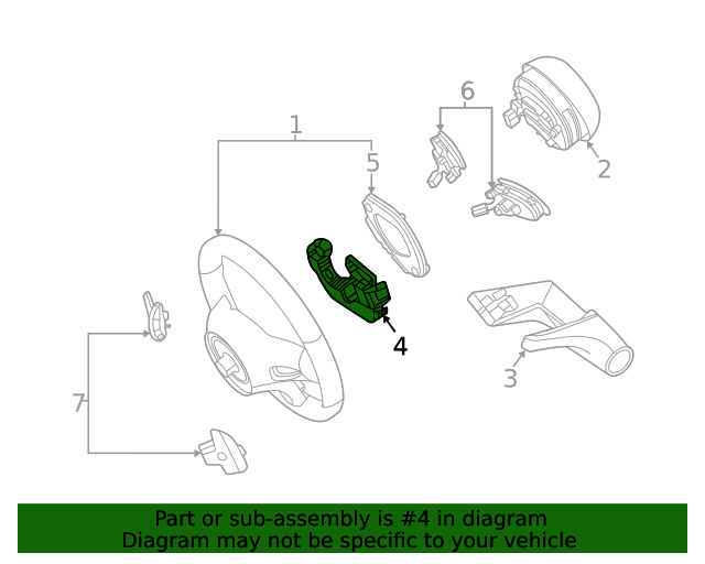 099-464-46-07 - Horn Contact Ring 2019-2023 Mercedes-Benz | Mercedes ...
