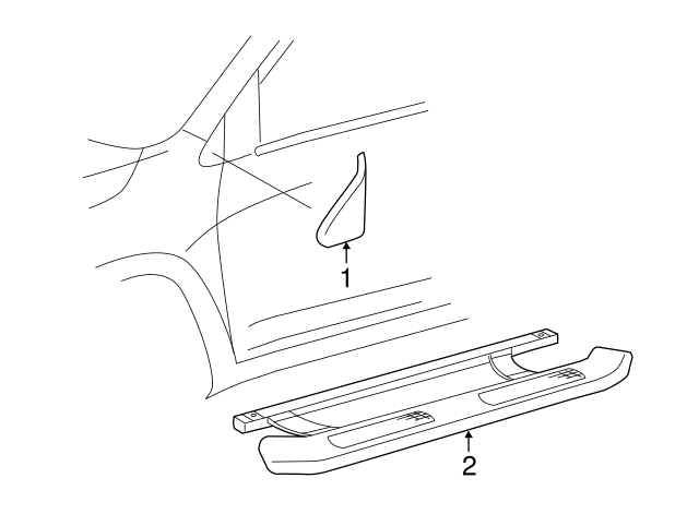 2006-2012 Toyota RAV4 Body A-Pillar Trim Panel Insert 60117-42010 ...