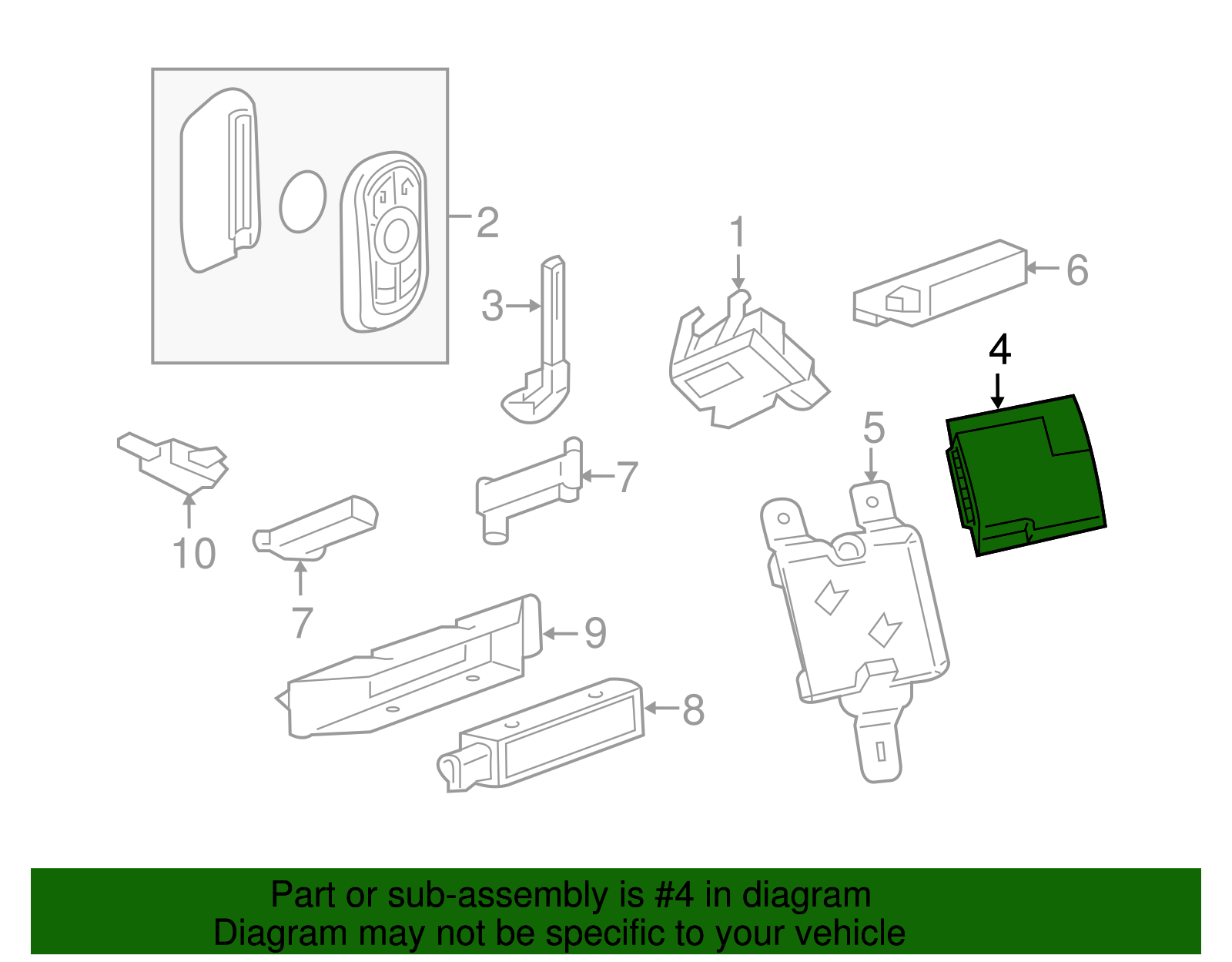 2017-2021 GM Keyless Entry Control Module 13523241 | Partners Chevy