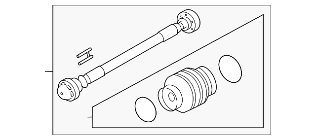 Ford ML3Z-4A376-D - Drive Shaft - 2021 Ford F-150 | OEM Ford Parts ...