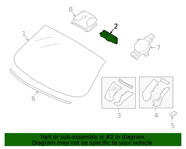 Genuine BMW 51-16-6-830-616 | Mirror Inside | FREE Shipping on Most ...
