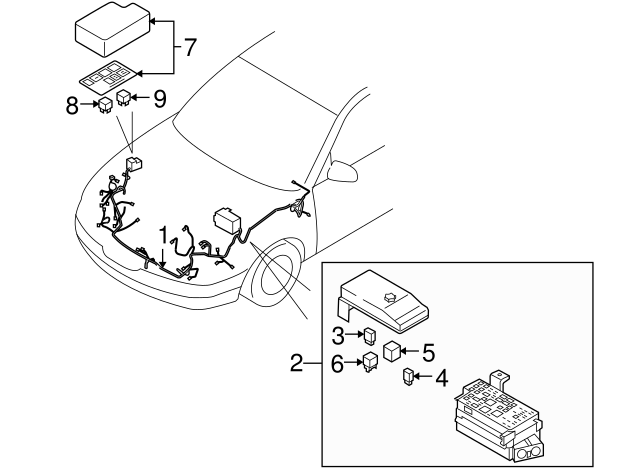 2004-2009 Kia Amanti Fuse Box Cover 91960-3F020 | OEM Parts Online