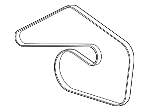 12638664 - V-Ribbed Serpentine Belt 2010-2014 Cadillac CTS | Big 3 Auto ...