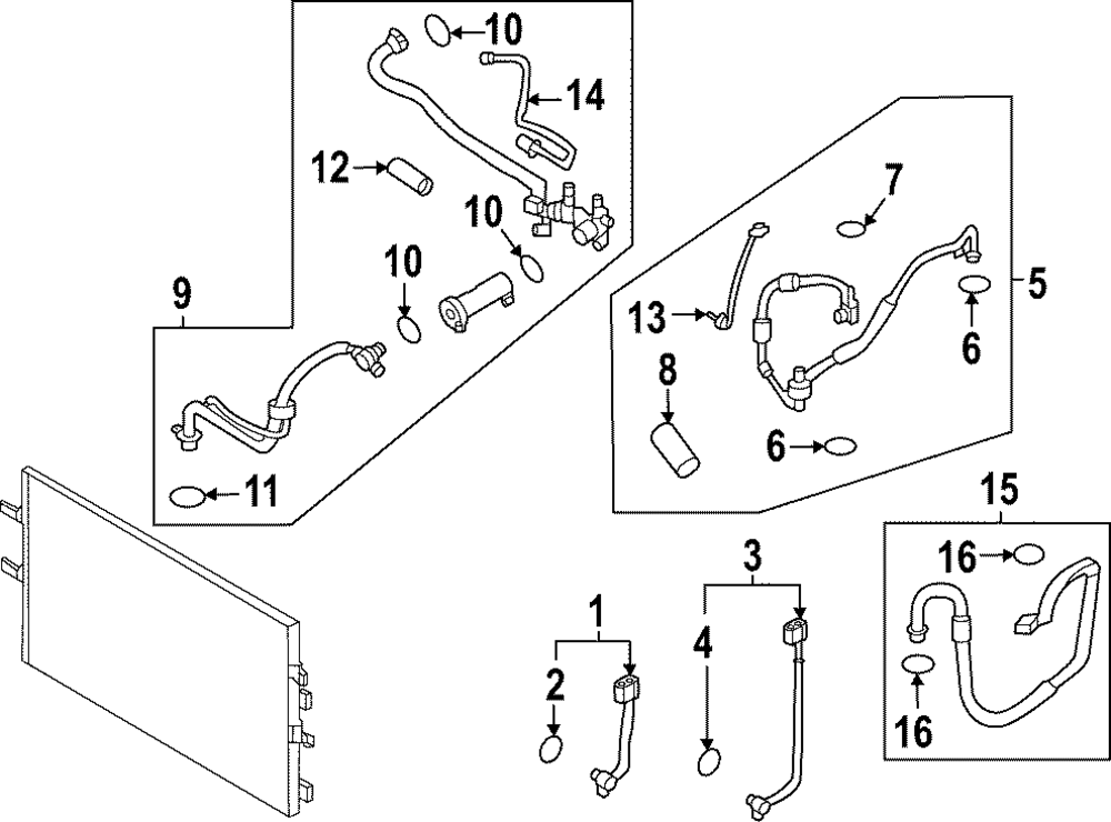 2023-2024 Nissan ARIYA Rear AC Tube 92479-5MP6A | Nissan RVA