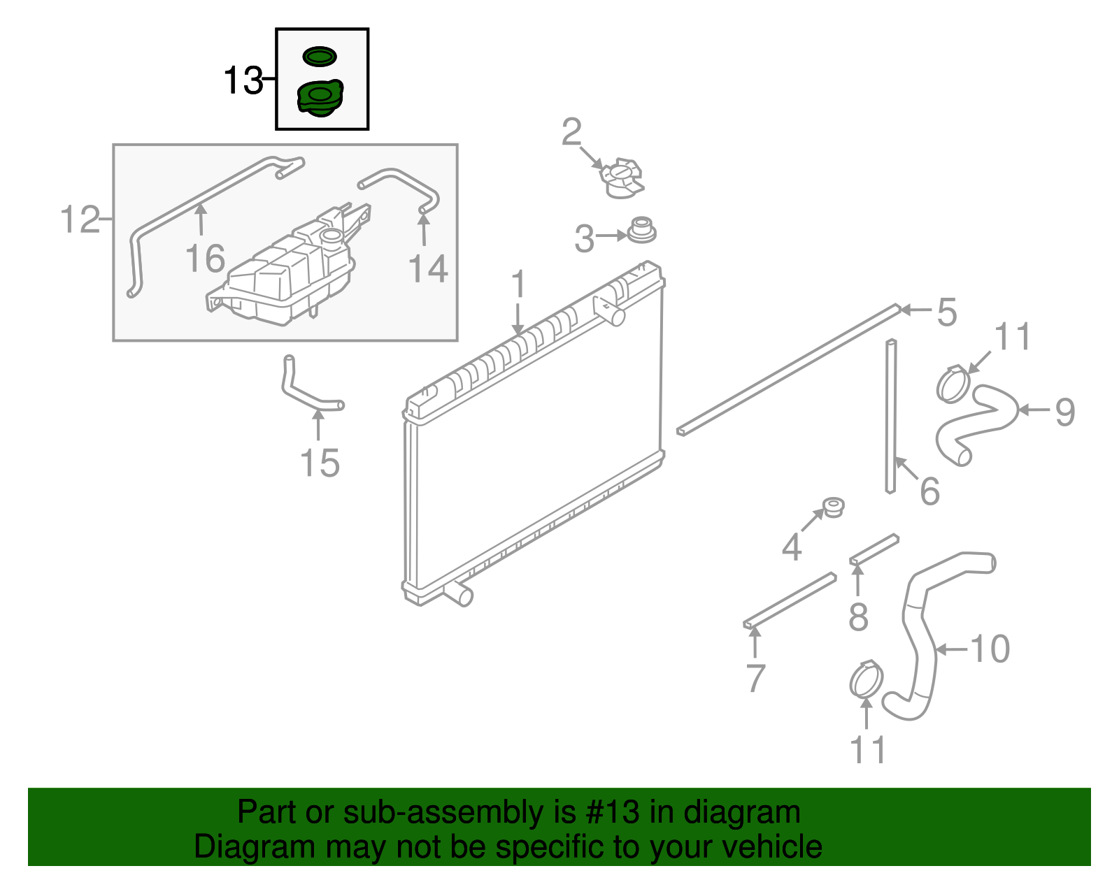 2015-2024 Nissan GT-R Reservoir Cap 21430-89S0A | Temecula Nissan Parts