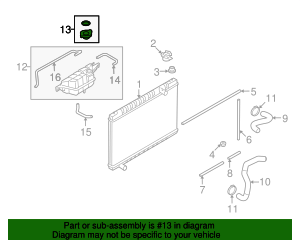 21430-89S0A - Reservoir Cap 2015-2024 Nissan GT-R | Nissan Parts ...