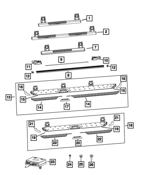 Running Boards and Side Steps for 2024 Ram 3500 | Mopar eStore