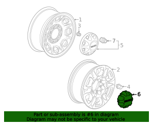 2021-2024 GMC Front and Rear Wheel Trim Cap 84560571 GM | GMPartsDirect.com
