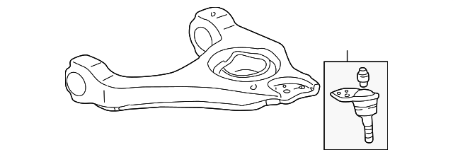 2003-2009 Hummer H2 Lower Control Arm 20832024 | GMPartsDirect.com