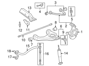 1999-2013 GM Front Lower Suspension Control Arm Ball Joint Kit 19207137 ...