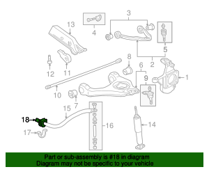 1985-2021 GM Insulator,Frt Stab Shf 15005612 | GM Parts Center