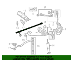 2001-2013 GM Front Passenger Side Torsion Bar 19332946 GM ...