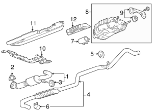 2011-2015 Chevrolet Volt Exhaust Pipe 20970644 | TascaParts.com