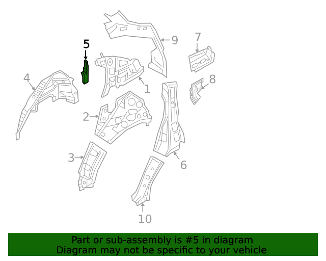 Genuine OEM Extension Part# 5301H116 Fits 2018-2020 Mitsubishi Eclipse ...