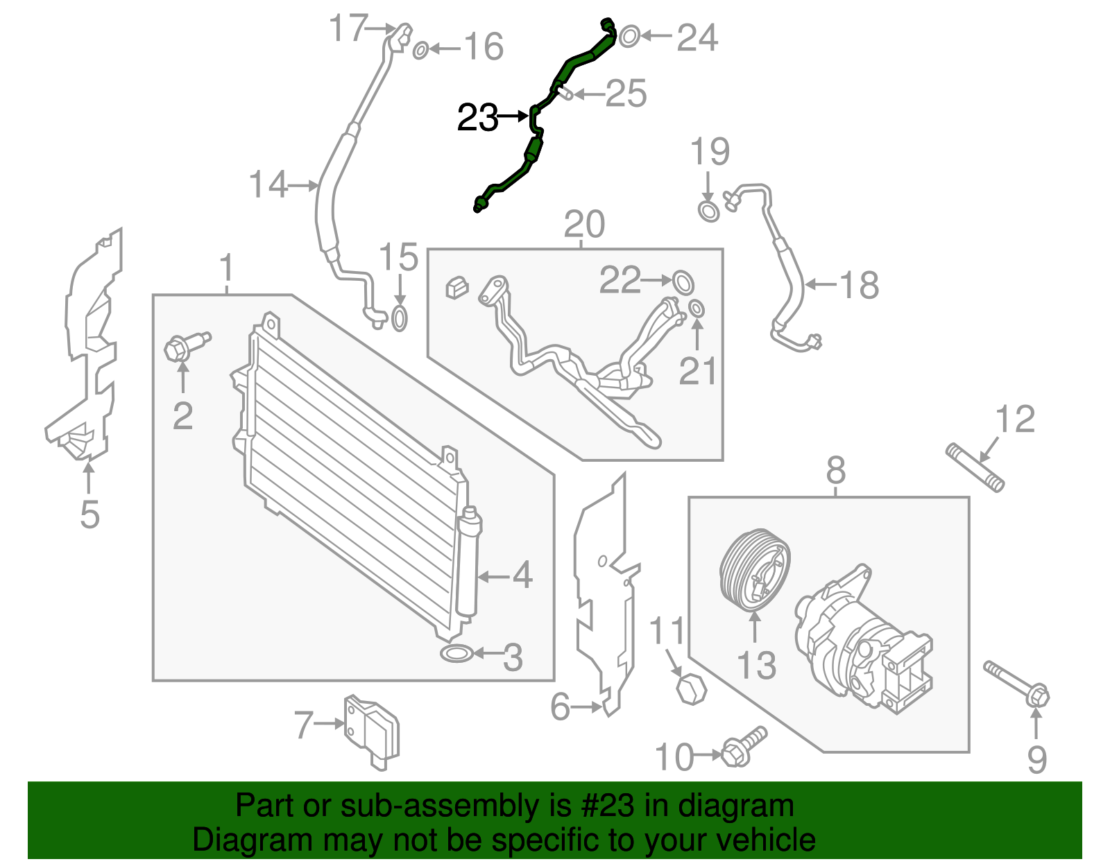 2013-2016 Nissan Pathfinder Liquid Line 92440-3JA0B | OEM Parts Online