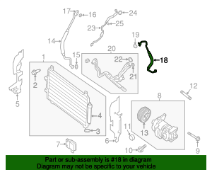 2015-2020 Nissan Pathfinder Discharge Hose 92490-9NB0A | OEM Parts Online
