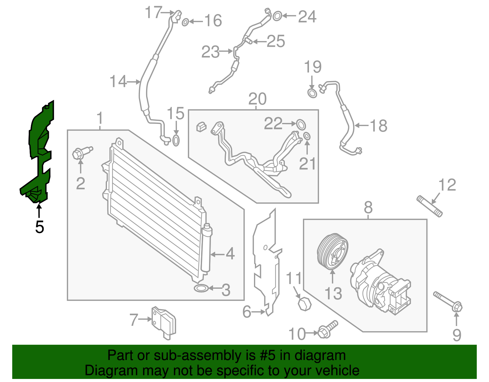 2017-2020 Nissan Pathfinder Side Seal 92184-9PF0A | Bill Kay Nissan Parts