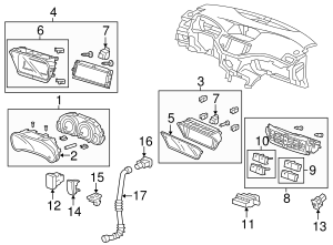 35510-TL2-A02 - Hazard Switch 2009-2014 Acura TSX | AutoNation Parts