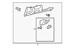 2008-2013 Toyota Highlander Lower Trim Panel 55045-0E051-C0 | Toyota ...