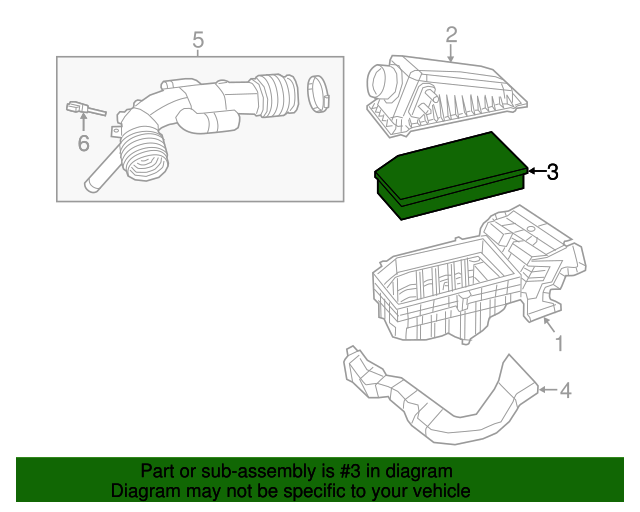 2018-2021 Jeep Air Filter 68257030AA | TascaParts.com