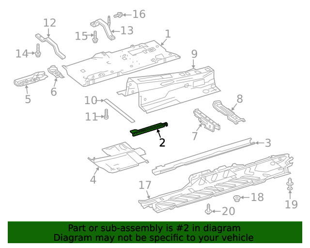 213-616-21-00 - Center Reinforced 2017-2023 Mercedes-Benz | Mercedes ...