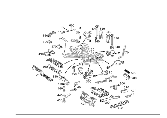 203-820-36-42 - Electric Motor 1998-2009 Mercedes-Benz | Mercedes-Benz ...