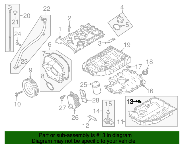 Drain Plug - Audi (N-911-679-01) | Audi USA Par