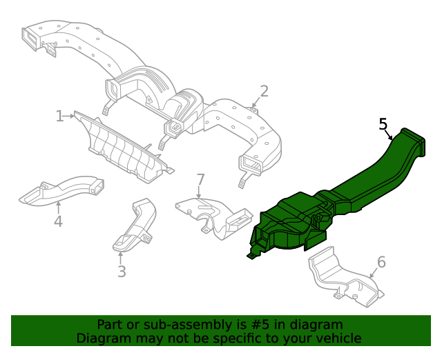 97010-Q4000 - Center Duct 2019-2021 Kia | Kia.Parts Store