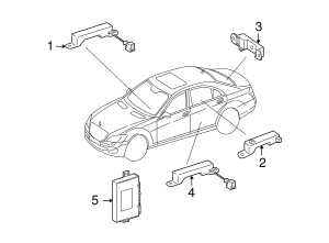 221-820-18-75 - Keyless Entry Antenna 2007-2013 Mercedes-Benz ...