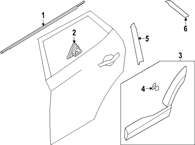 2024 Hyundai Side Molding 87732-BE010 | QuirkParts