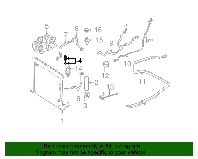 1992-2006 Mercedes-Benz Pressure Sensor 639-542-08-18 | MB OEM Parts