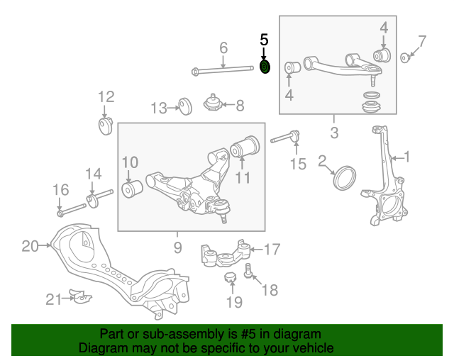 2008-2021 Toyota Land Cruiser Upper Control Arm Retainer 90948-02194 ...