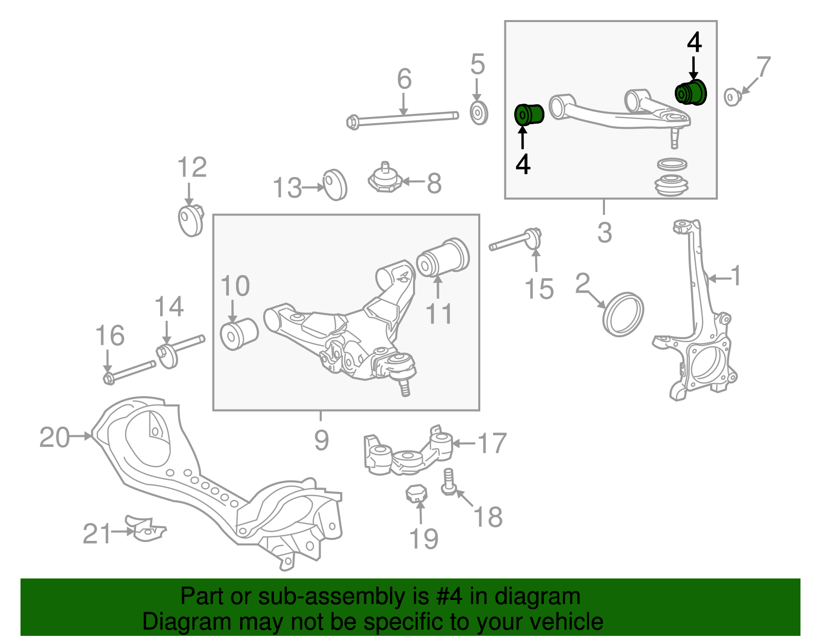 2008-2021 Toyota Land Cruiser Bushing 48632-60030 | Toyota Parts Center
