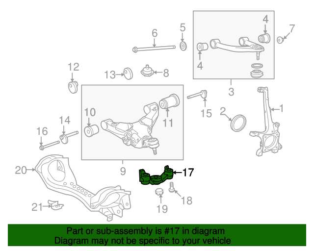 48625-60020 - Control Arm Bracket - 2008-2011 2013-2020 Toyota Land ...