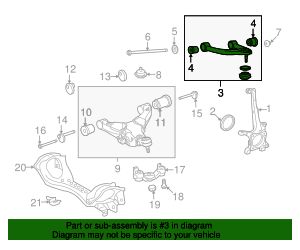 2008-2021 Toyota Land Cruiser Upper Control Arm 48630-60030 | OEM Parts ...