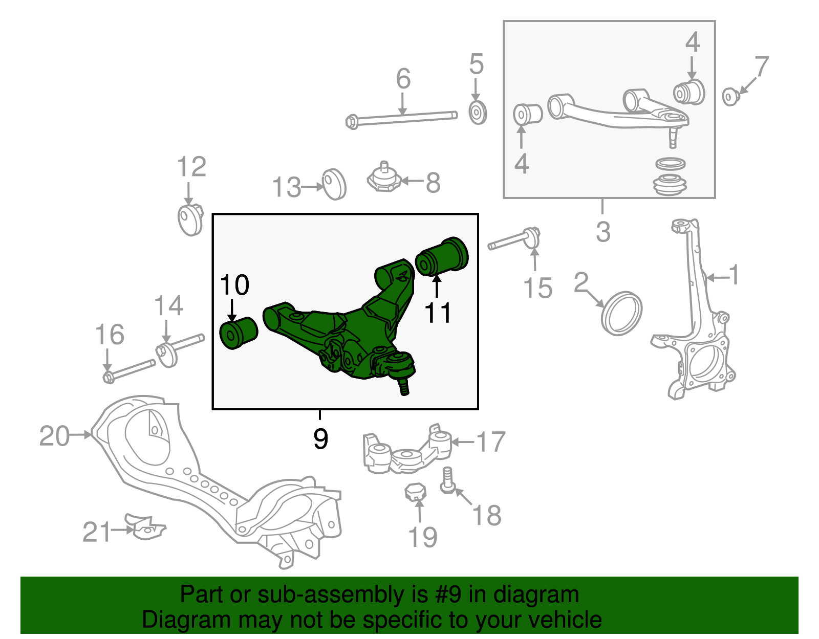 Genuine Toyota Lower Control Arm part# 48068-60030 for 2008-2021 Toyota ...