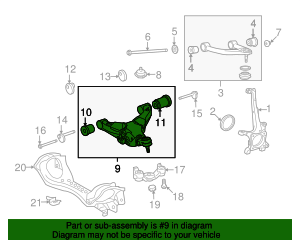 48068-60030 - Suspension Control Arm 2008-2021 Toyota Land Cruiser ...