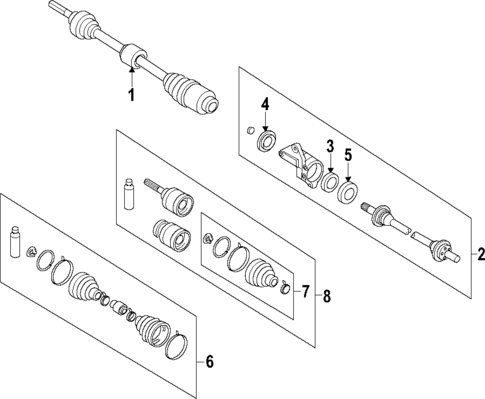 Axle Shafts & Joints for 2012 Mazda 5 | OEM Vehicle Parts