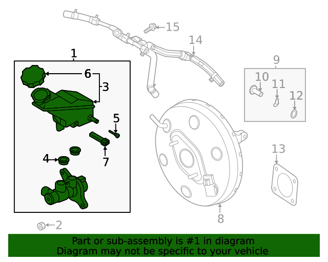 Hyundai - 58510-C5070 - Master Cylinder - 2020-2024 Hyundai Palisade ...