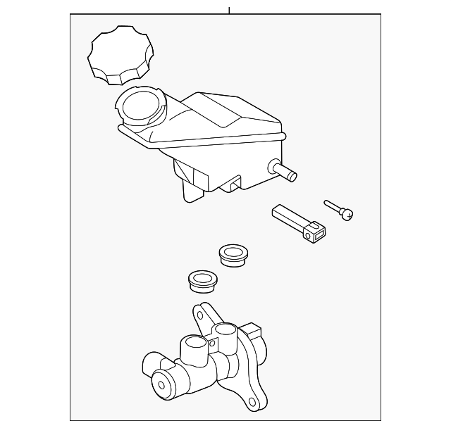 Hyundai - 58510-C5070 - Master Cylinder - 2020-2025 Hyundai Palisade ...