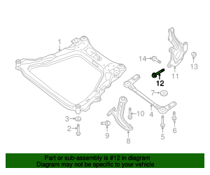 40178-JG00B - Knuckle Mount Bolt 2008-2020 Nissan | Nissan Parts ...