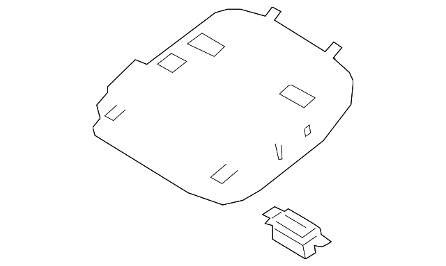 92810-J6020AYK - Overhead Lamp 2019-2020 Kia K900 | Kia.Parts Store