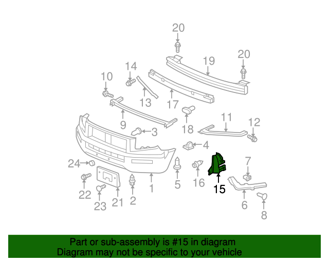 2006-2008 Honda Ridgeline Plate, L Front Air Guide 71114-SJC-A00 | OEM ...