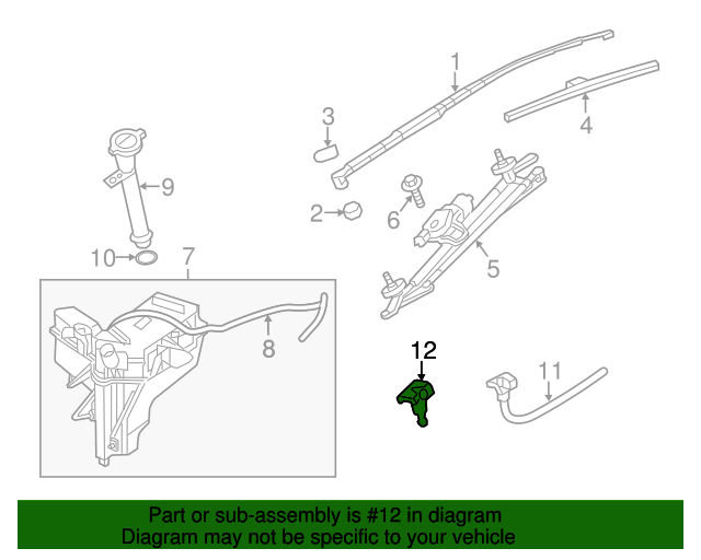 28933-3JA0A - Nozzle Assembly 2013-2020 Nissan Pathfinder | Nissan ...