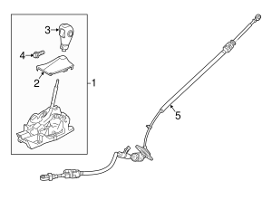 2014-2017 Ford Automatic Transmission Shifter Cable EG1Z-7E395-B ...