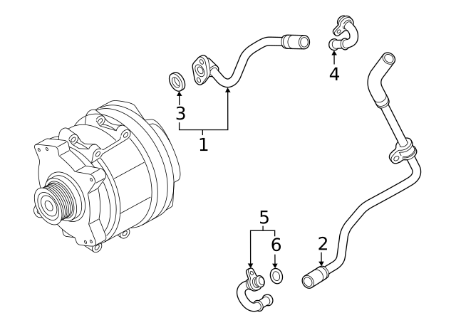 06M-121-488-A - Tube Assembly O-Ring 2020-2023 Audi | Audi OEM Parts