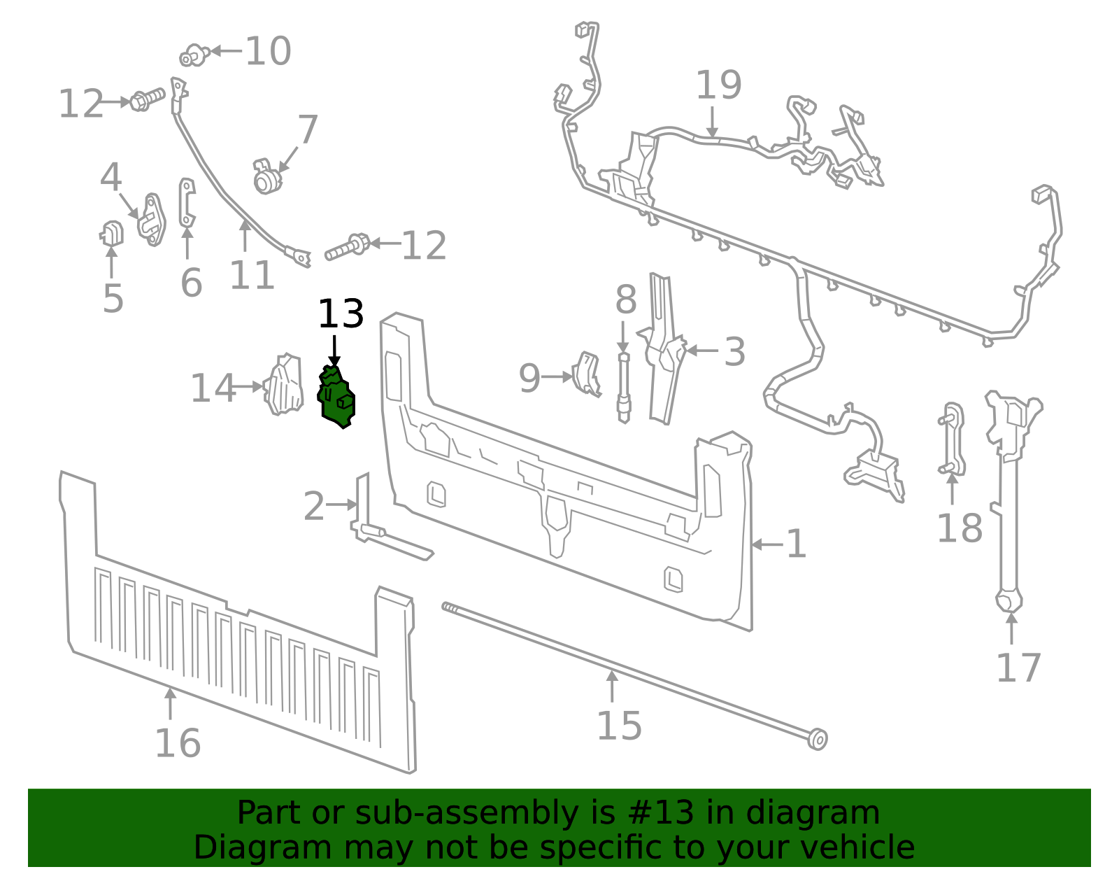 2023-2025 GM Latch 87869319 GM | GMPartsDirect.com