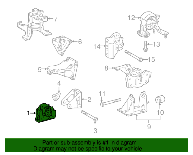 2016-2018 Toyota Front Mount 12361-37161 | OEM Parts Online