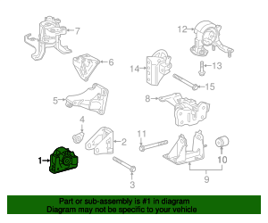 12361-37171 - Front Mount - 2016-2018 Toyota | OEM Genuine Toyota Parts