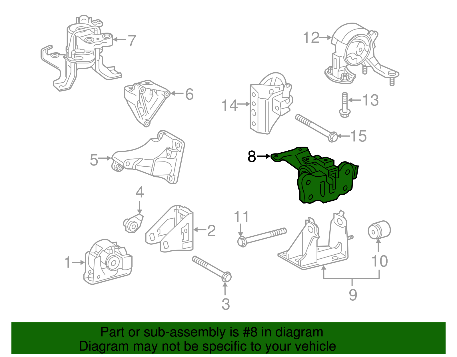 2016-2018 Toyota Side Mount 12372-37210 | Toyota San Diego Parts